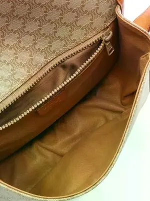 Celine 2000s Macadam Shoulder Bag - Neutrals