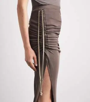 Rick Owens Edfu Gathered Maxi Skirt