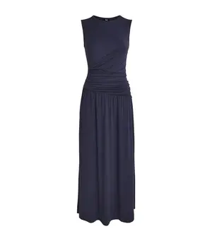 Paige Draped Jersey Midi Dress