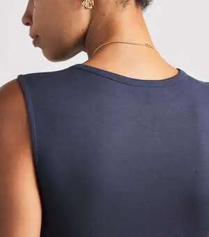 Paige Draped Jersey Midi Dress