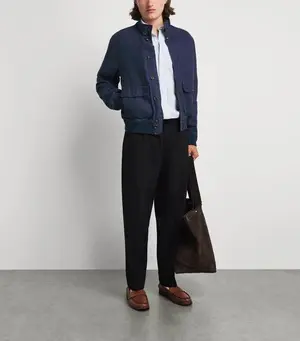 Polo Ralph Lauren Linen Herringbone Harrington Jacket