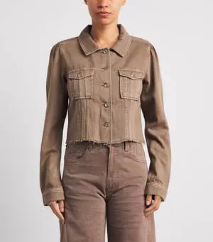 Paige Cropped Pacey Denim Jacket