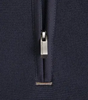 Paul & Shark Virgin Wool Quarter-zip Sweater