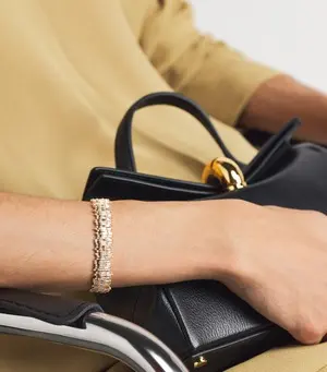 SUZANNE KALAN Classic Three-row Diamond Cuff