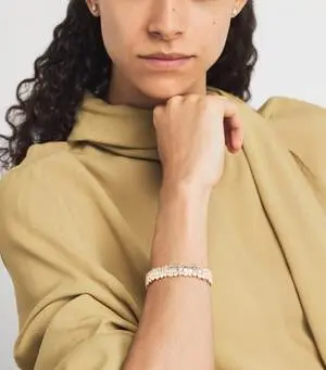 SUZANNE KALAN Classic Three-row Diamond Cuff