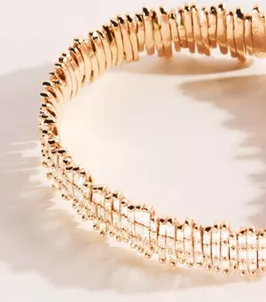 SUZANNE KALAN Classic Three-row Diamond Cuff