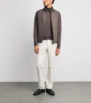 Corneliani Wool-cashmere Reversible Gilet