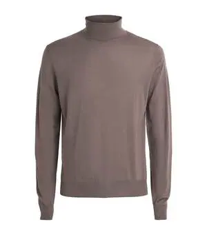 Corneliani Merino Rollneck Sweater - Brown