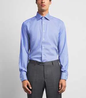 Eton Cotton Stripe Contemporary Fit Shirt