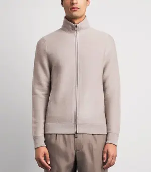 Colombo Cashmere And Kid Wool Zip-up Cardigan