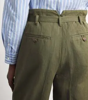 Polo Ralph Lauren Belted Straight Leg Trousers