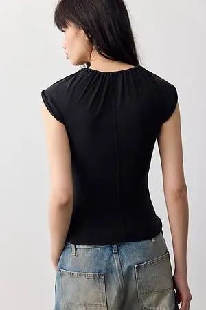 We The Free Canal Street Tee With Keyhole Detail