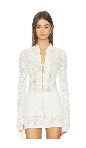 STONE COLD FOX X Revolve Adari Pointelle Cardigan