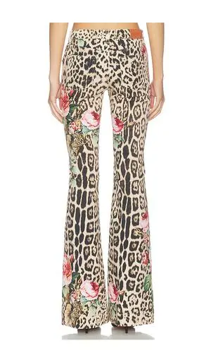 Roberto Cavalli Printed Flare Trousers