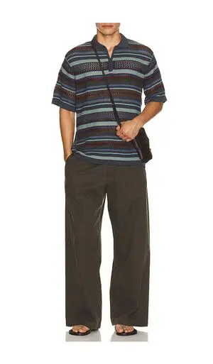 THISISNEVERTHAT Striped Knit Polo In . Also