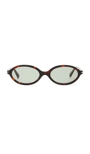 SAD EYEWEAR Orchid Oval Sunglasses - Brown