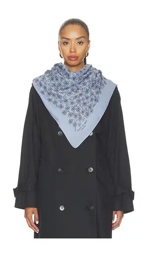 Rag & Bone Mel Floral Scarf - Blue