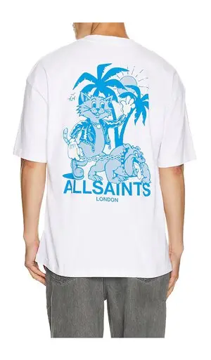 ALLSAINTS Bulldog Graphic Short Sleeve Tee - White