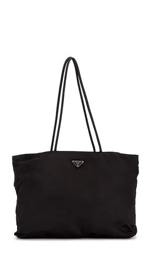 FWRD RENEW Prada Tessuto Tote Bag - Black