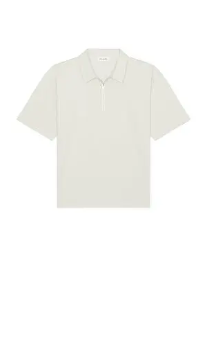 FRAME Half Zip Pique Polo In . Also