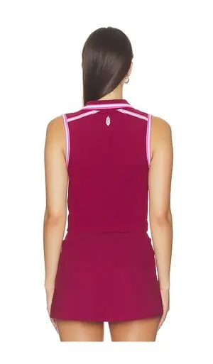 Free People X Forehand Polo Top