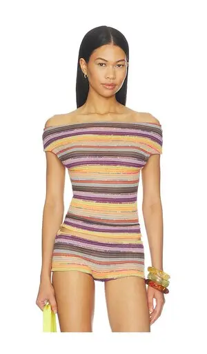 JADED LONDON Asymmetric Knit Top