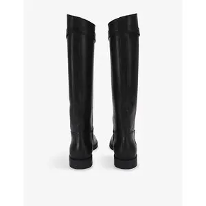 Steve Madden Novi High-leg Flat Leather Boots
