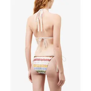 Missoni Zigzag Pattern Triangle Tulle Bikini Set
