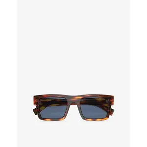 Prada Pr 19ws Rectangle-frame Acetate Sunglasses