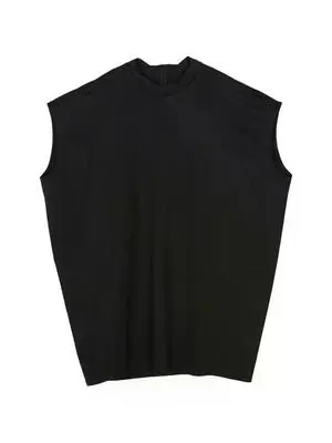 LESS Sculptural Crew-neck Vest - Black