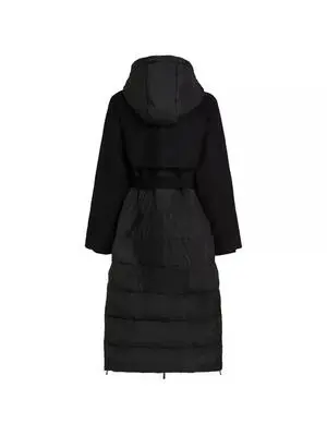 Karl Lagerfeld Belted Long Puffer Jacket