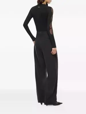 Pinko Long-sleeved Bodysuit With Sheer Details