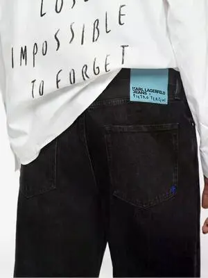 Karl Lagerfeld X Pietro Terzini Slogan-print Jeans