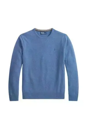 Polo Ralph Lauren Pony Embroidered V-neck Sweater - Blue