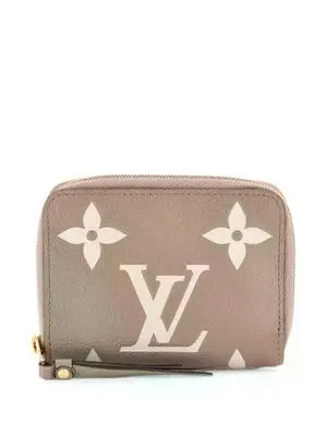 LOUIS VUITTON Zippy Coin Purse Bicolor Monogram Empreinte Giant Pouch - Neutrals