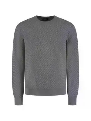 Brioni Basket-weave Crew Neck Sweater