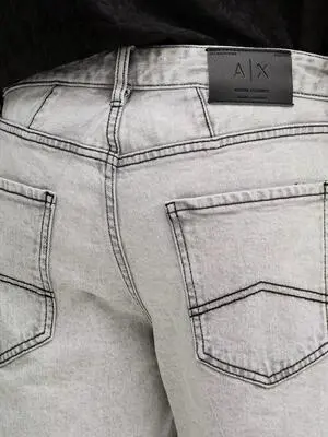 Armani Exchange Logo-patch Denim Shorts