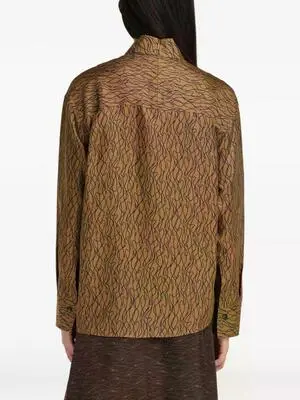 FERRAGAMO Silk Shirt With Side Knot Detailing