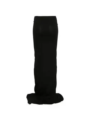 Rick Owens Soft Edfu Drawstring Maxi Skirt