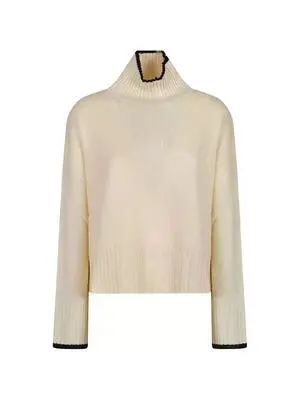 Pinko Contrast-trim High Neck Sweater