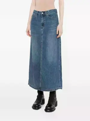 JNBY A-line Midi Denim Skirt