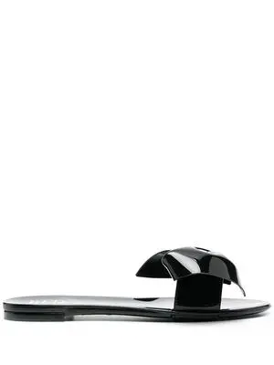 Red Valentino Bow-embellished Rubber Slides