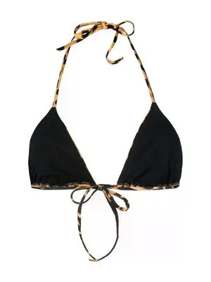Dsquared2 Leopard-print Halterneck Bikini Top