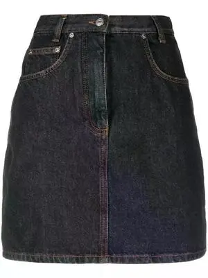 Moschino High-waisted Denim Mini Skirt - Black