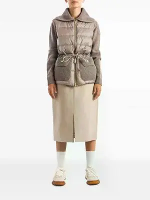 Moncler Belted Knee-length Cotton Skirt