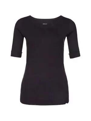 MARCCAIN Turn-up Sleeve T-shirt - Black