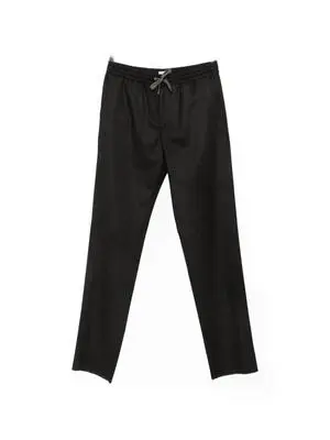 Agnona Drawstring Elasticated-waist Trousers - Grey