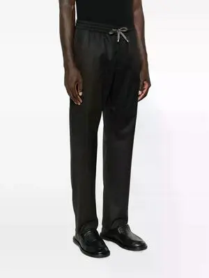 Agnona Drawstring Elasticated-waist Trousers - Grey