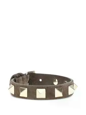 Valentino Garavani Rockstud Embellished Leather Bracelet