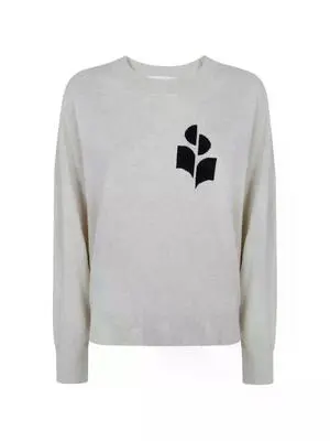 MARANT ETOILE Marisans Logo-intarsia Sweater - Grey